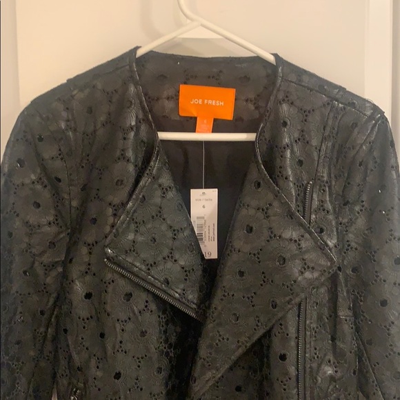 Joe Fresh | Jackets & Coats | Cropped Joe Fresh Vegan Leather Jacket ...